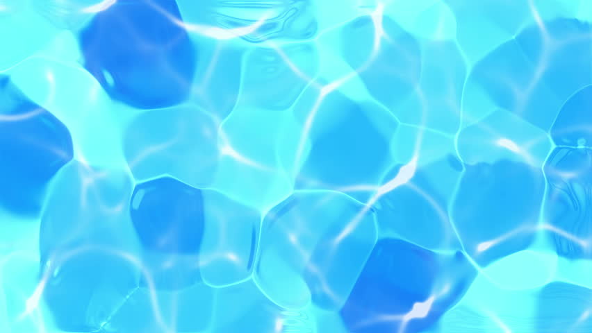 Refraction Of Sunlight In Swimming Pool Water. Animation Of Ripple ...