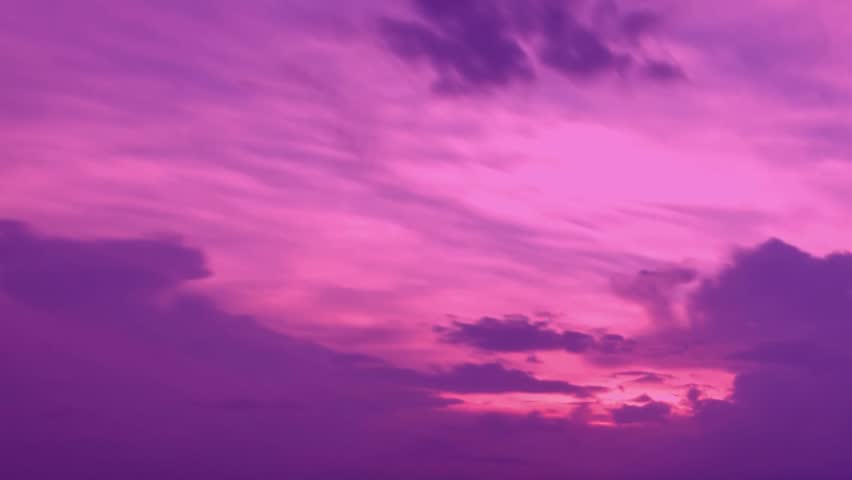 Pink Rain Clouds Time Lapse Stock Footage Video (100% Royalty-free ...