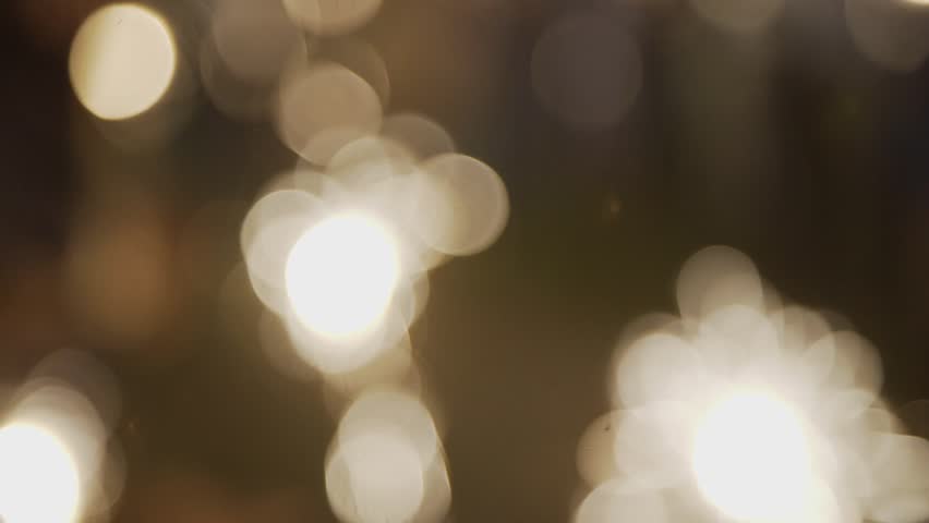 Moving Bokeh Lights - Abstract Animation For Background - Horizontal Crossing Of Light Discs ...