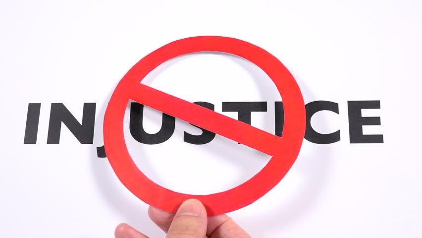 Injustice Prohibition Symbol, Refuse Unfairness, Stock Footage Video ...
