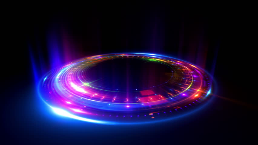 Abstract Circle. Shine Ring. Sparks Stock Footage Video (100% Royalty ...