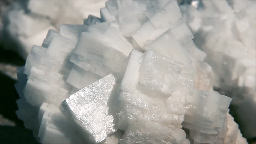 Close-up of Natural Salt Crystals Video de stock (totalmente libre de ...