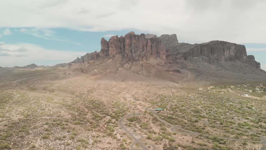 Four peaks landscape out of the desert in Arizona image - Free stock ...