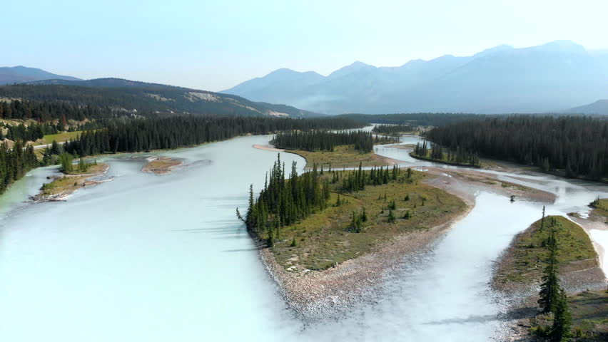 Aerial View of Jasper National Stock Footage Video (100% Royalty-free ...