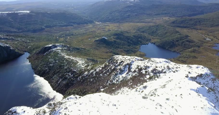 Mountains and lake landscape in Tasmania, Australia image - Free stock ...