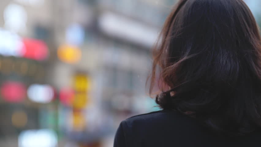 cute-asian-model-looking-back-and-smiling image - Free stock photo ...