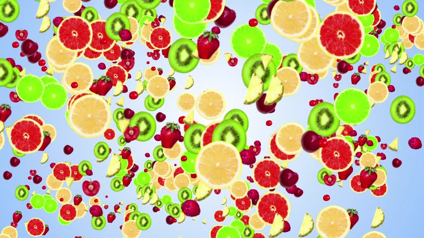 Abstract Explosion Fruits Fireworks with Stock Footage Video (100% ...