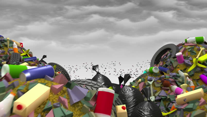 The Great Garbage Dump. 3d Stock Footage Video (100% Royalty-free ...