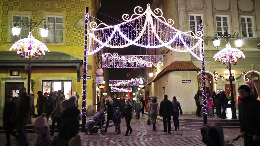 Warsaw, Poland - Circa December Stock Footage Video (100% Royalty-free ...