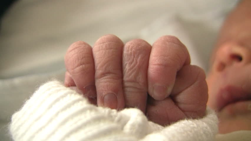Hand of a Newborn Baby Stock Footage Video (100% Royalty-free) 1025719 ...