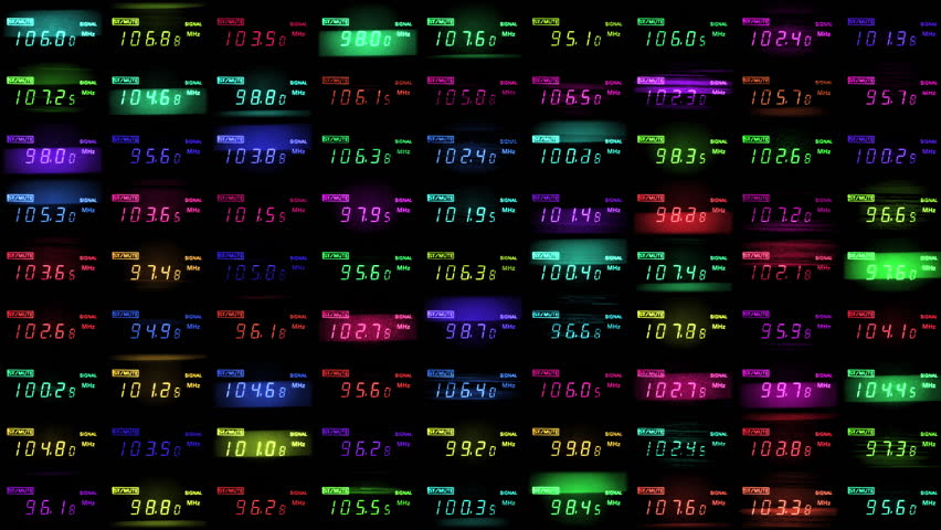 Digital Display Running Through Different Stock Footage Video (100% ...