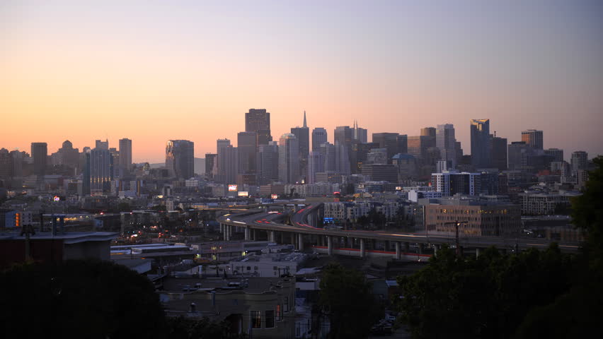 Night Time Skyline of San Francisco. California image - Free stock ...