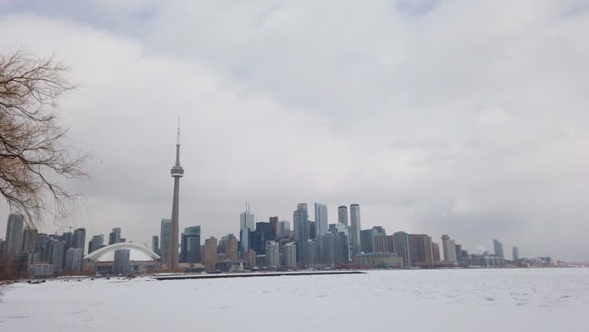 Skyline of Toronto from across the lake in Ontario, Canada image - Free ...