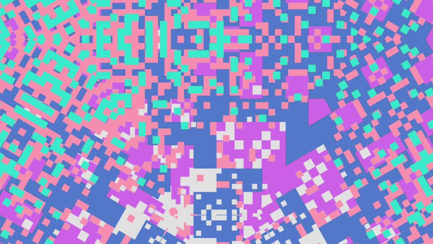 Abstract Digital Colorful Pixels Seamless Pattern Background Stock ...