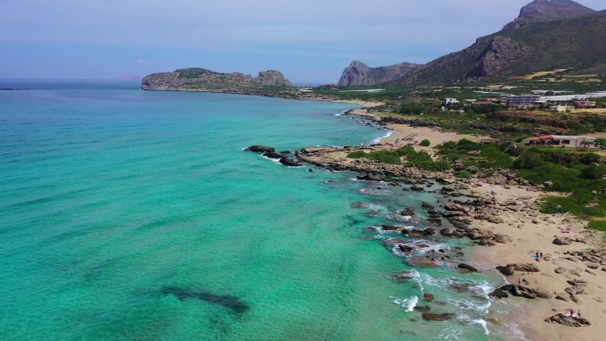 Seaside and island landscape in Crete, Greece image - Free stock photo ...