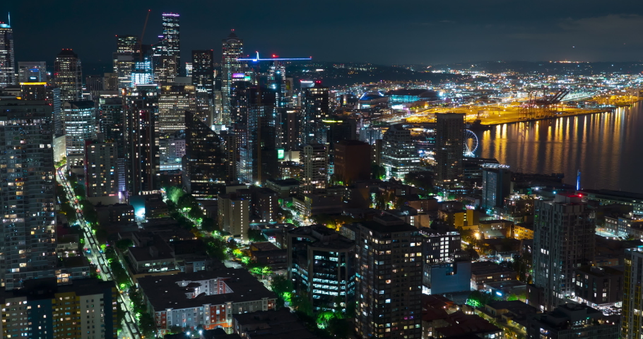 Night Time Skyline in Seattle, Washington image - Free stock photo ...