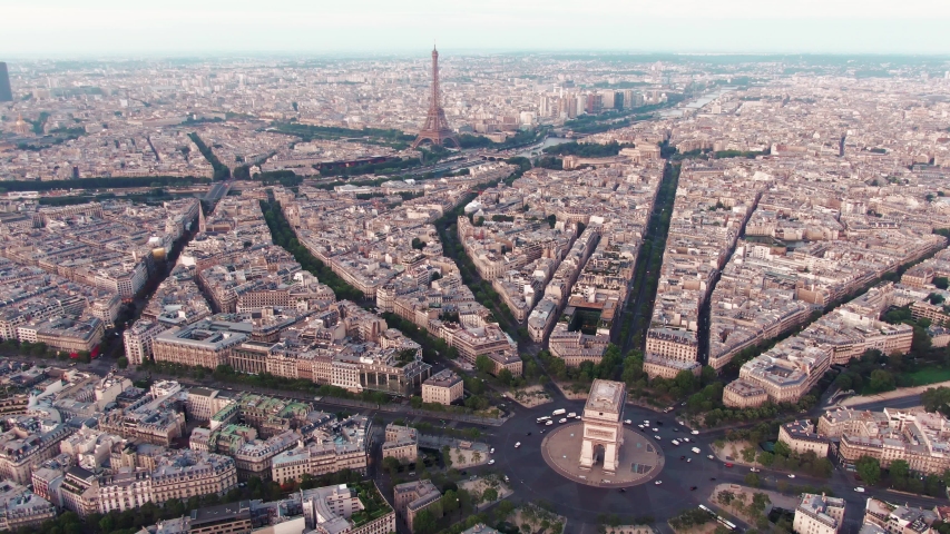 Paris Cityscape with Eiffel Tower in the Background image - Free stock ...