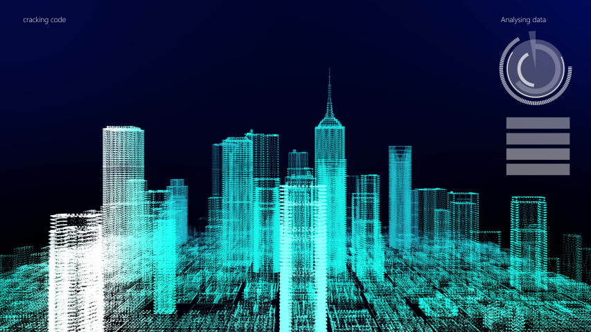 3d Skyscraper Building Simulation Hud Stockvideos & Filmmaterial (100 % ...