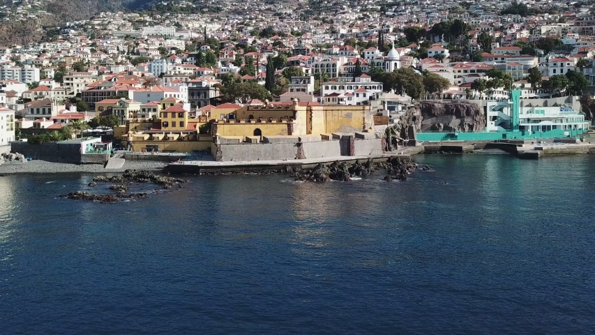 Funchal, Madeira Island, Portugal city and mountains image - Free stock ...