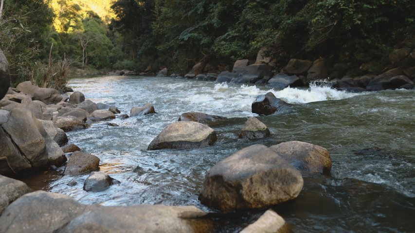 Nature Stream with rushing rapids image - Free stock photo - Public ...