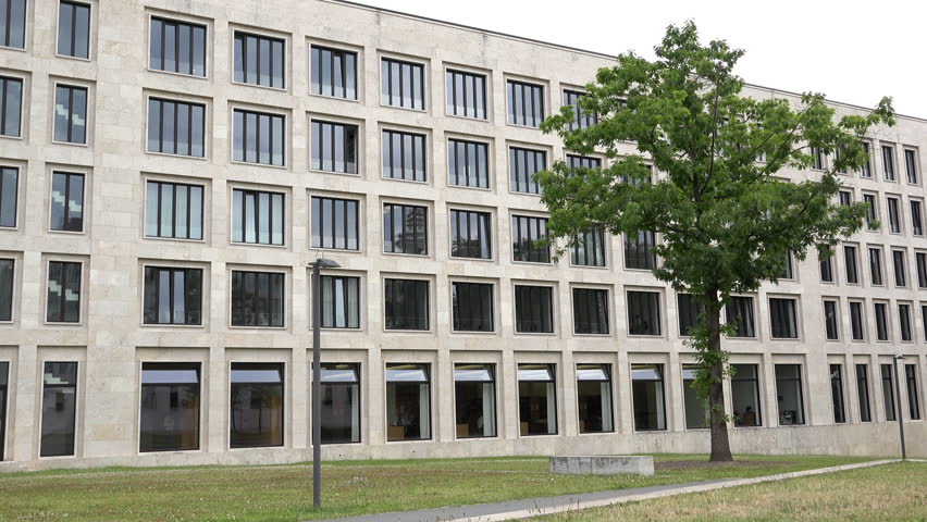 School or Office Building Establishing Stock Footage Video (100% ...