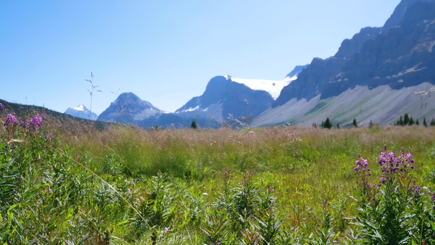 Mountain and Lake landscape scenic in Banff National Park, Alberta ...
