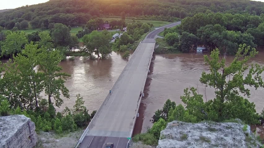 Aerial Video Flying Over Bridge Stock Footage Video (100% Royalty-free ...