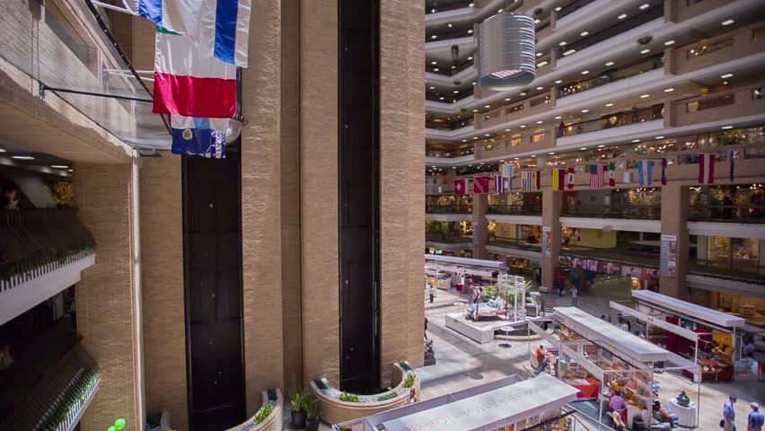 DALLAS, TEXAS - JUNE 26, 2015 : Inside The Dallas World Trade Center At ...