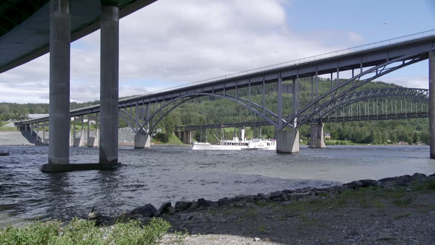 Paddle Steamship at Minnesund Norway Stock Footage Video (100% Royalty ...
