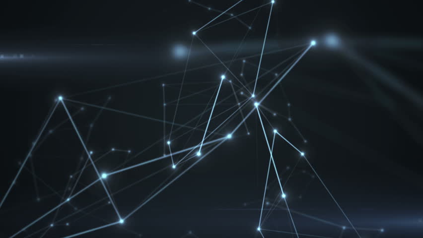 Abstract Technology And Science Motion Background. Plexus Stylish ...