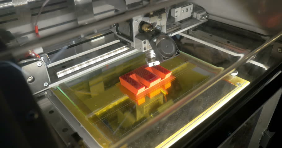 3d Printer at Work. Computer Stock Footage Video (100% Royalty-free ...