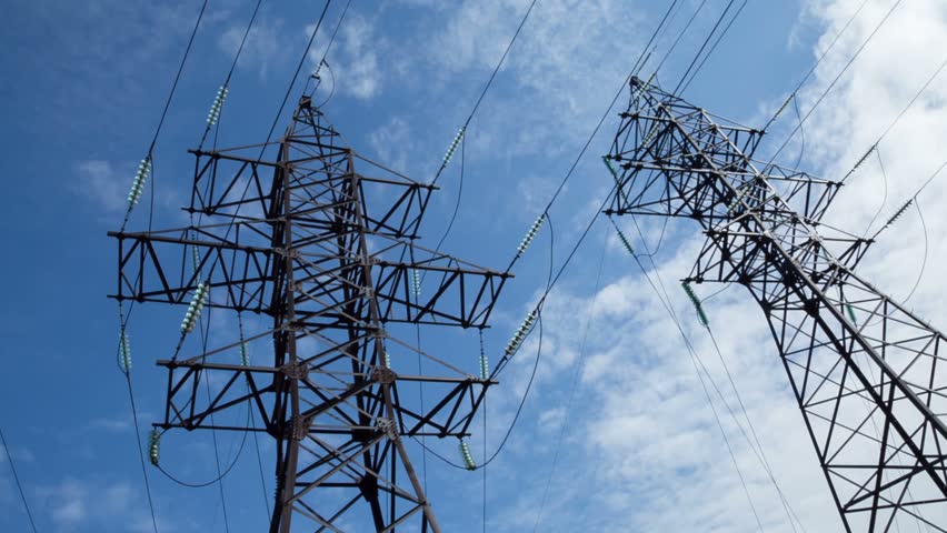 Warped Abstract Pattern Made From Shot Of Electricity Pylons From A ...