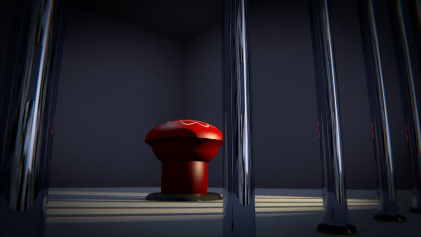 Atomic Nuclear Energy Red Button Stock Footage Video (100% Royalty-free ...