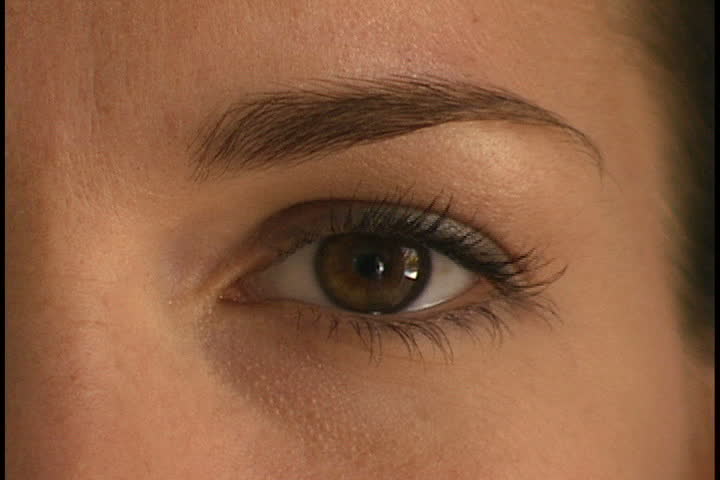Young Beautiful Woman's Eye. Shallow Depth Of Field. Closeup. Stock ...