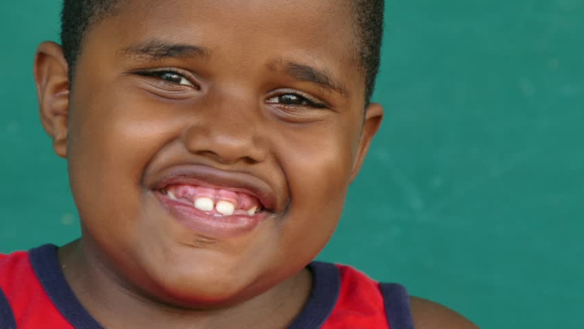 Black Or Hispanic Young Boy Smiling, Looking At Camera With Joyful ...