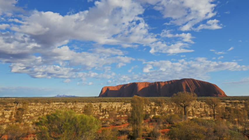 YULARA, AUSTRALIA - JUNE 17 2015: A Close Up Of Uluru/ayers Rock In ...