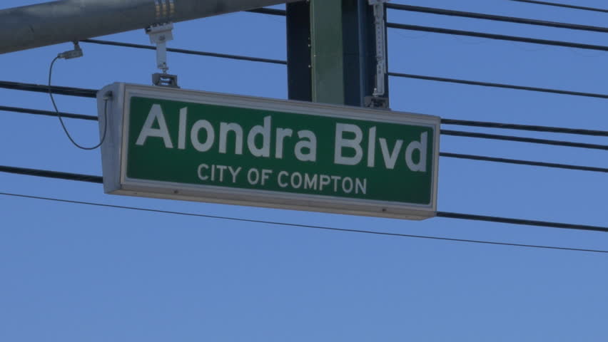 Alondra Blvd Street Sign in Video de stock (totalmente libre de ...