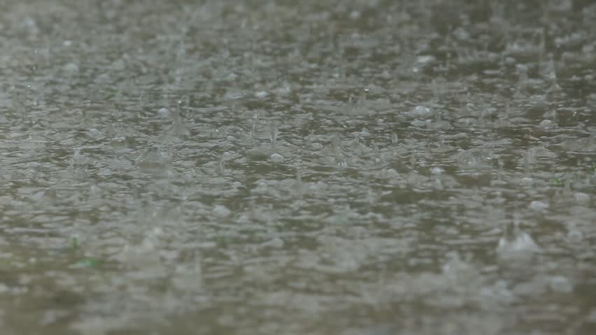 Rain Drops Create Ripples and Stock Footage Video (100% Royalty-free ...