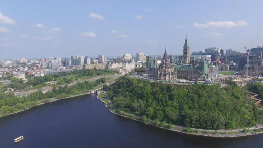 Aerial View of Ottawa Canadas Stock Footage Video (100% Royalty-free ...
