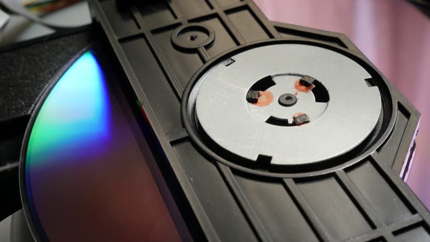 CD Reader Inside View: Inserting, Reading And Ejecting The CD-ROM Stock ...