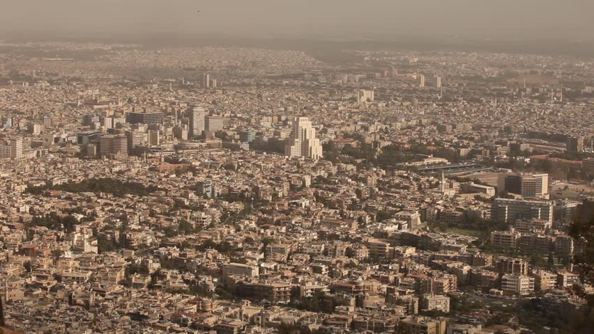 Damascus City View, Syria, Before Stock Footage Video (100% Royalty ...