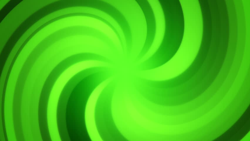 Rotating Hypnotic Swirl, Green Tint. Seamless Loop. More Color ...