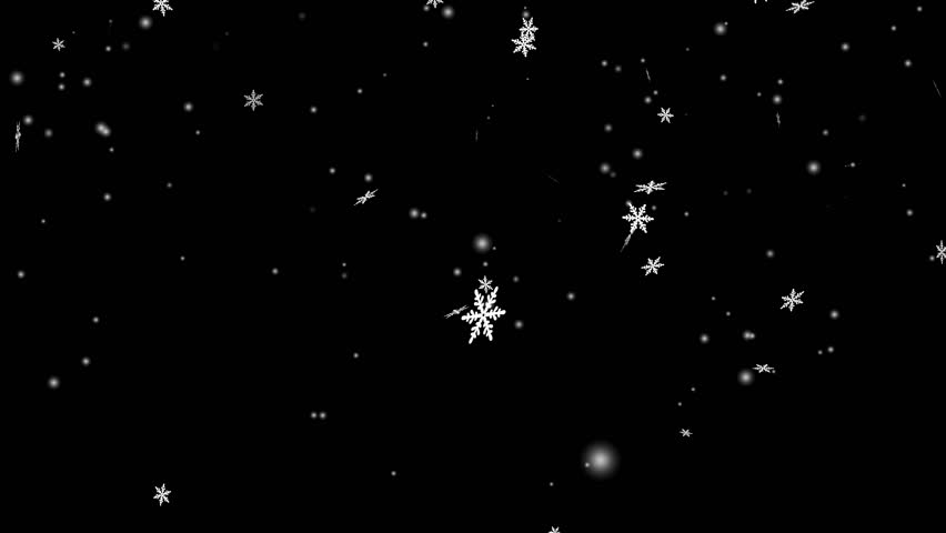 Snowing Animation Alpha Channel Stock Footage Video (100% Royalty-free ...