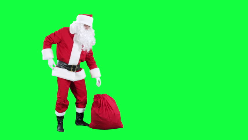 Santa Claus Dancing Chroma Key (green Screen). Santa Funny Dancing ...