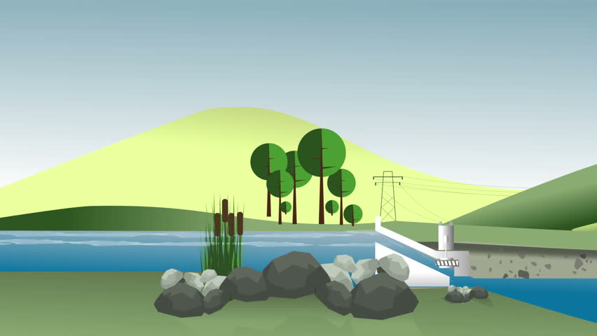 Motion Graphics Infographics Animation Hydroelectric Energy Environment ...