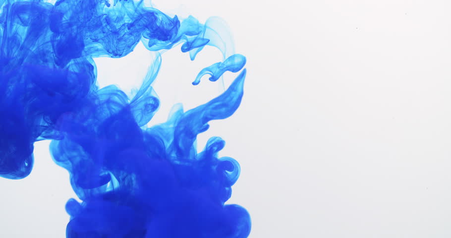 Blue Ink In Water Stock Footage Video 4124524 | Shutterstock