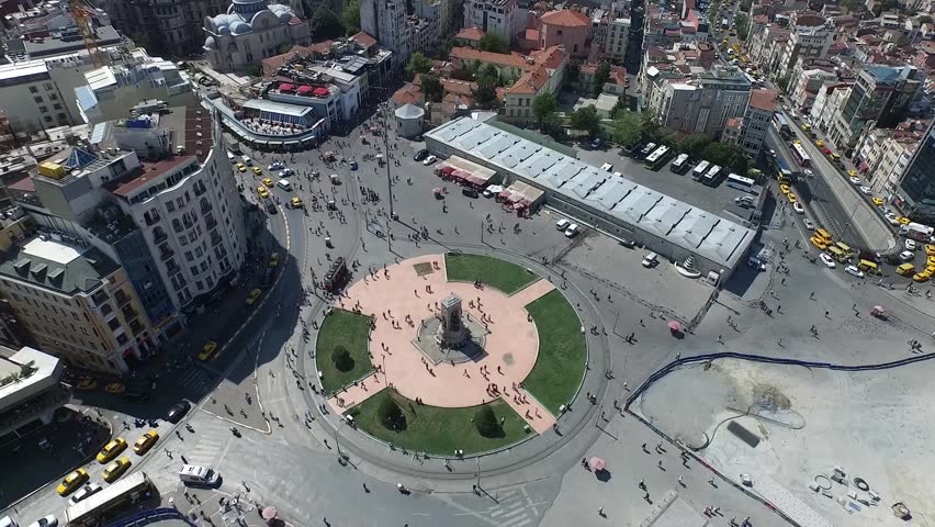 Istanbul Taksim Square Street. Stock Footage Video (100% Royalty-free ...