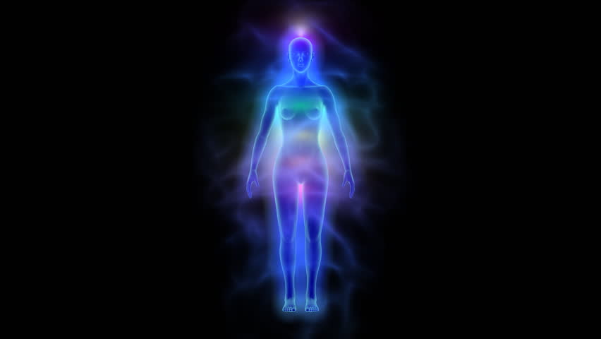 Human Energy Body (aura) with Stock Footage Video (100% Royalty-free ...