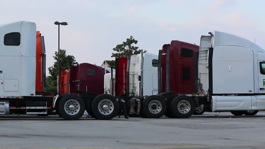 18 Wheeler Transportation in Usa: Stock Footage Video (100% Royalty ...