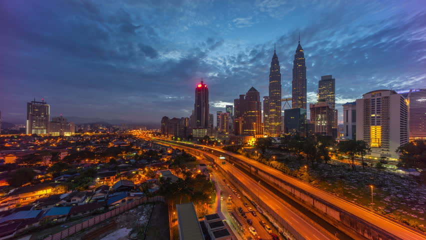 Time Lapse Of Sunrise In Kuala Lumpur, Malaysia. High Quality, Ultra HD ...